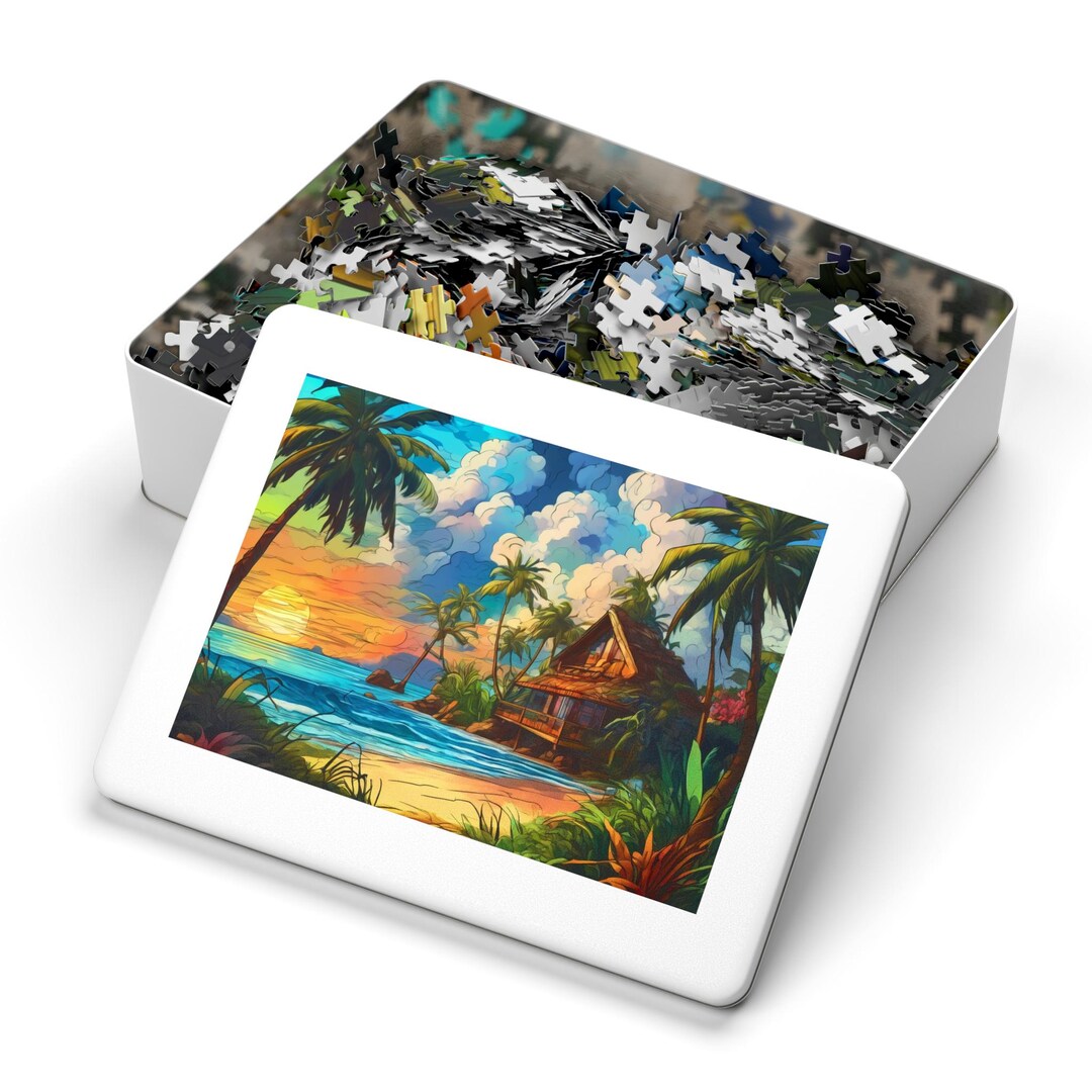 Tropical Sunset Jigsaw Puzzle - for Adult Jigsaw Puzzle - Etsy