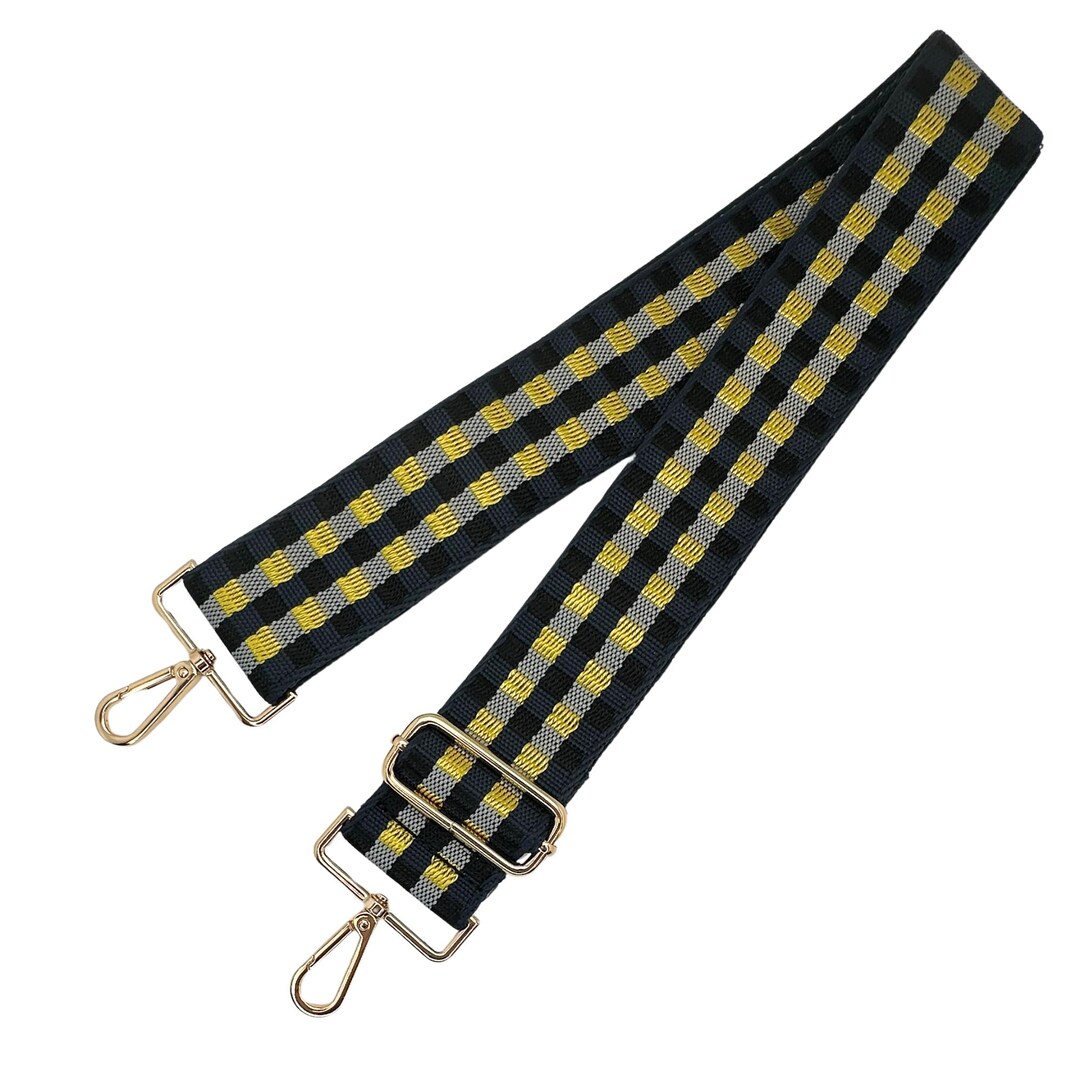 Checkerboard Strap in Navy & Yellow | Replacement Strap | Game Day ...