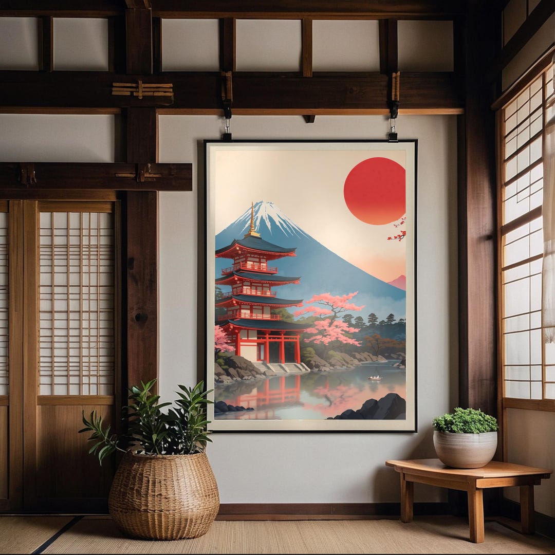 The Charm of Mount Fuji, Japanese, Traditional, Water, Nature, Scenery ...