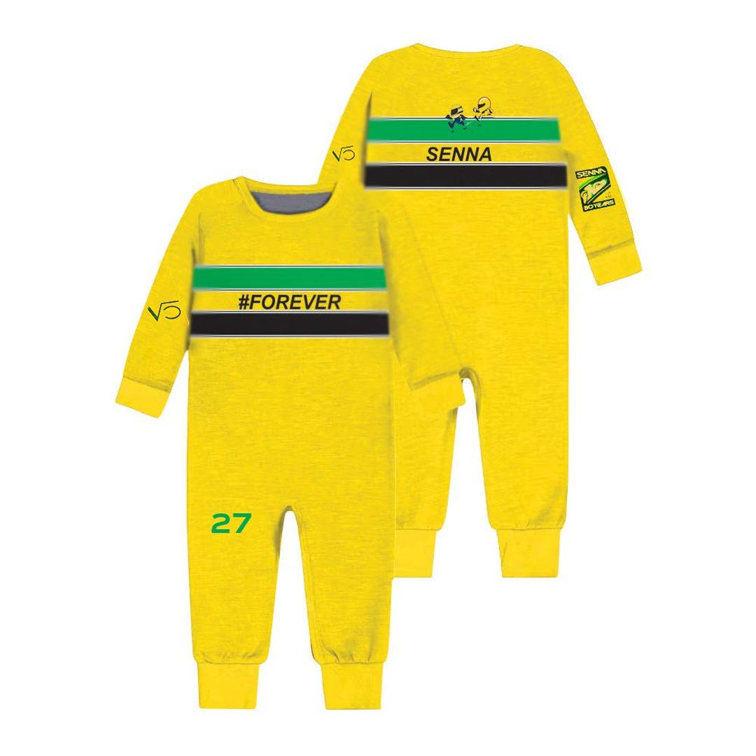 Ayrton Senna Baby Romper, F1 Legendary Star Ayrton Senna Babysuit, Best ...