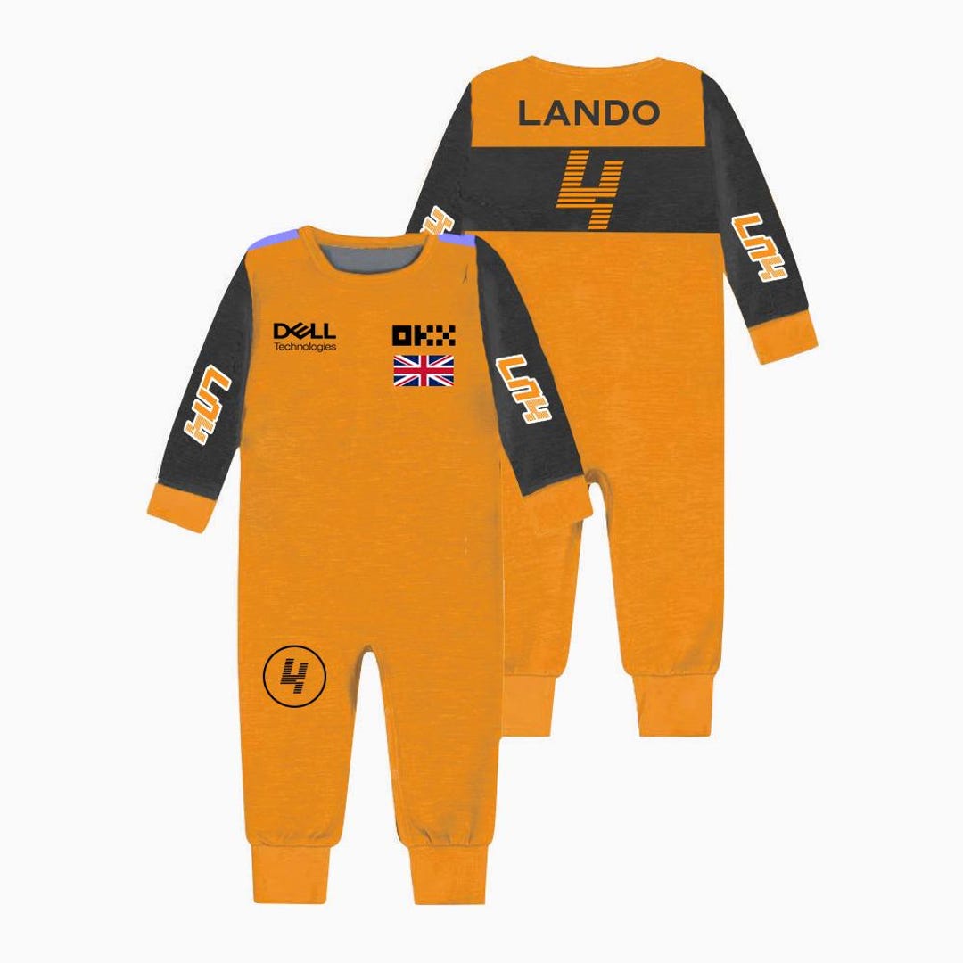LANDO NORRIS Baby Romper, Lando 4 Babysuit, Best Formula 1 Gift ...