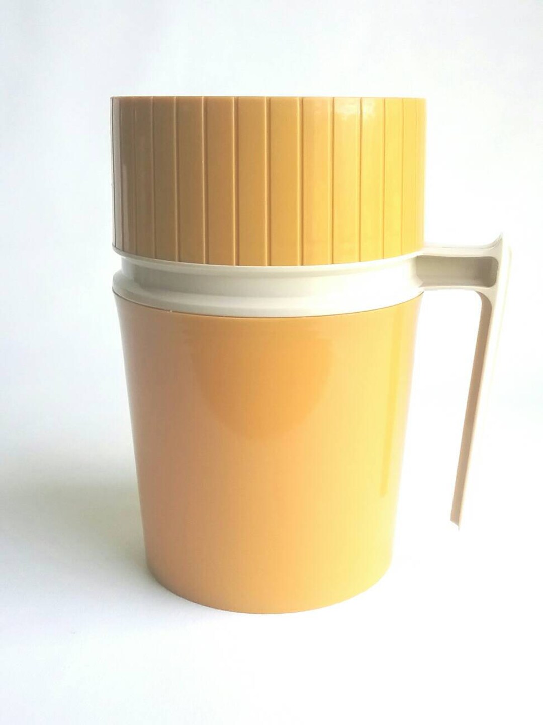 Retro Mustard Yellow Thermos With Back Handle - Etsy
