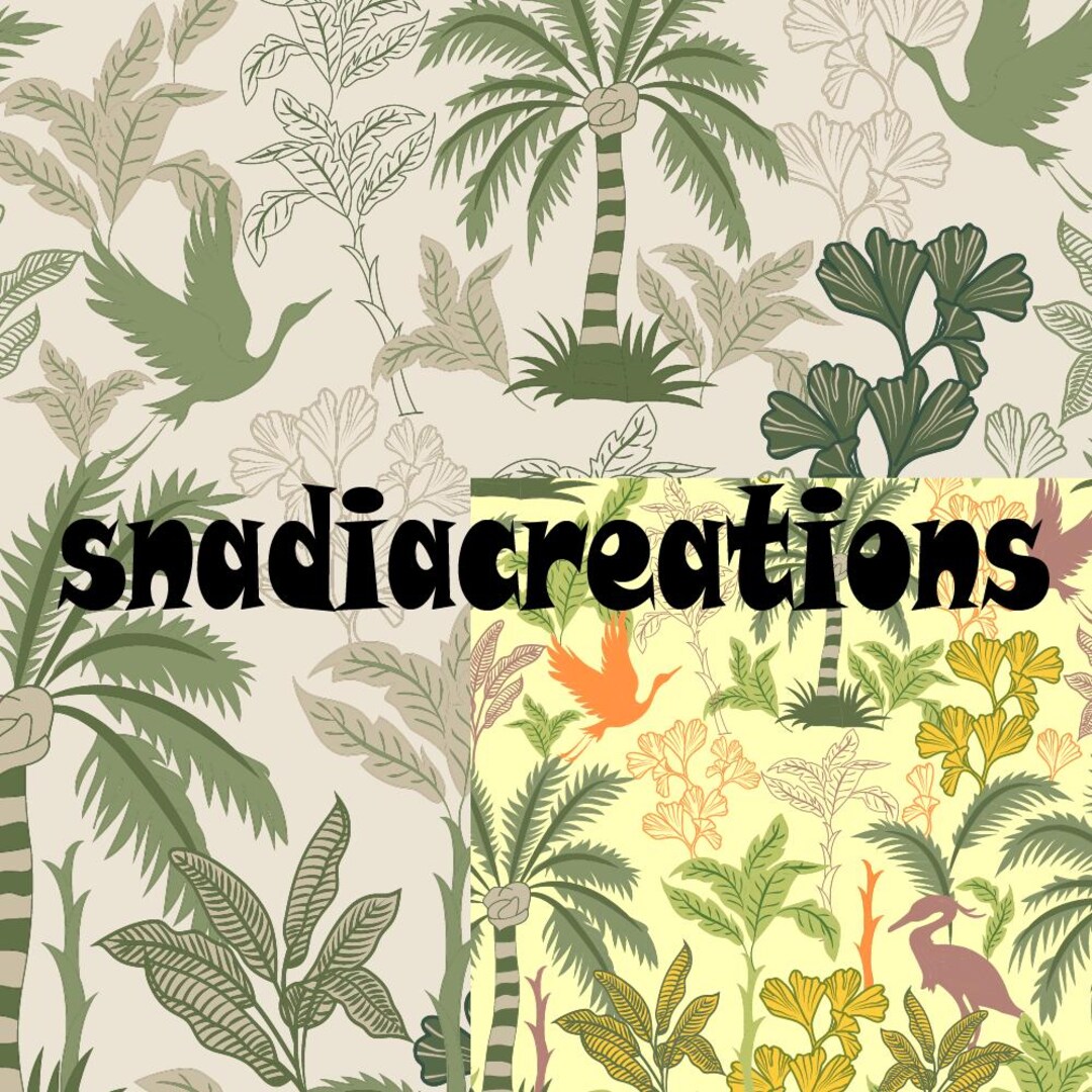 Palm Spring Design - Seamless Pattern - Surface Design - Fabric Design ...