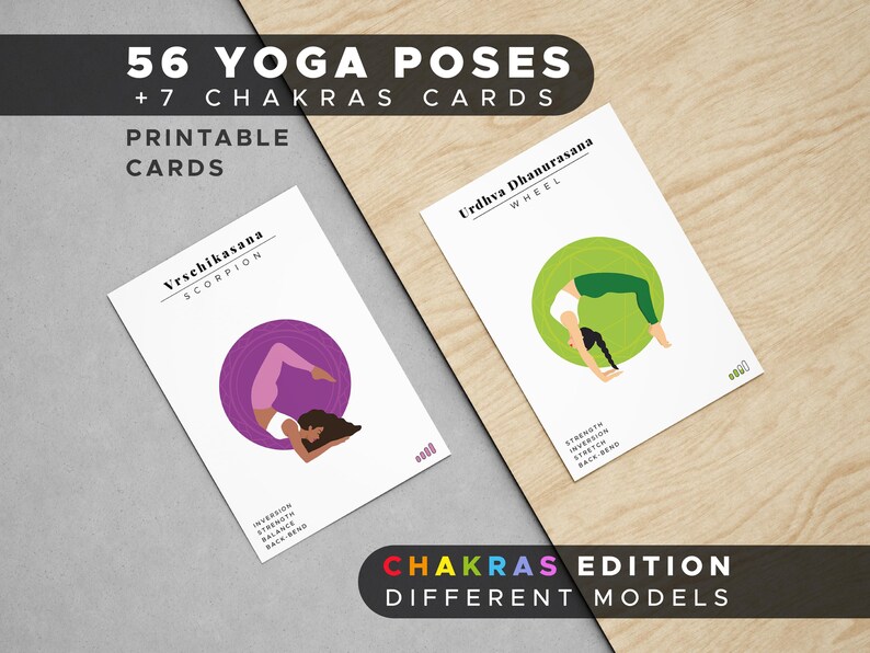 Tarjetas didácticas de posturas de yoga - EDICIÓN CHAKRAS - PDF ...