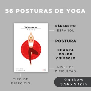 Yoga Pose Flashcards - Chakras Edition - Sanskrit & Spanish - Printable ...