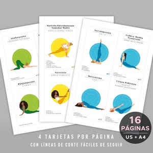 Printable Yoga Pose Flashcards - Chakras Edition - Spanish & Sanskrit ...