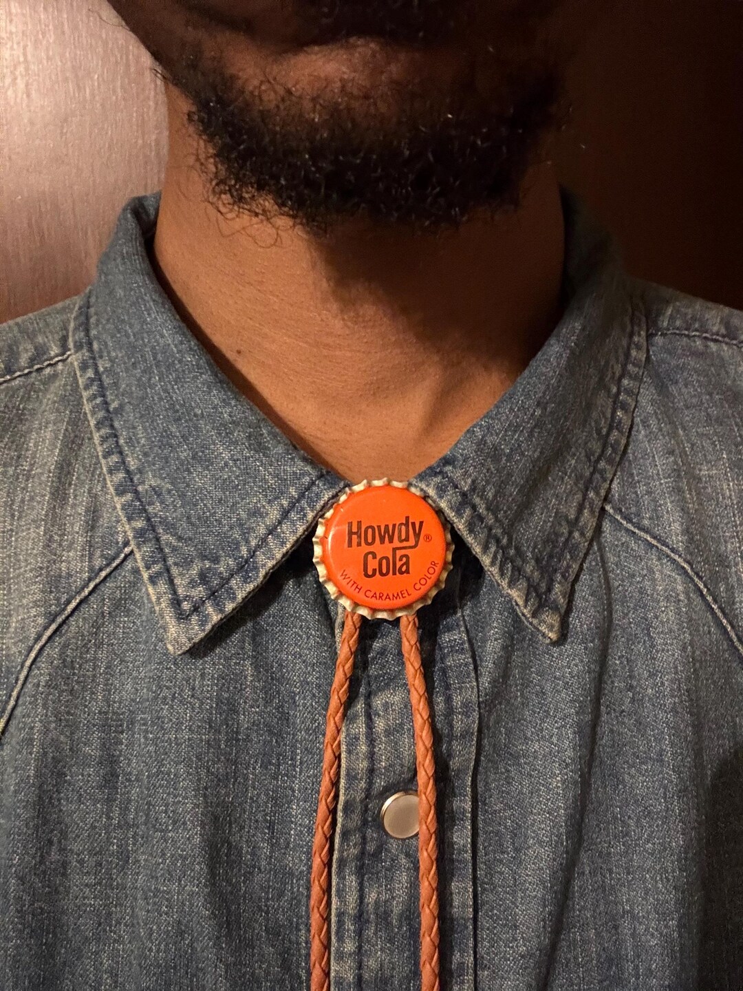 Vintage Howdy Cola Bottle Cap Bolo - Etsy