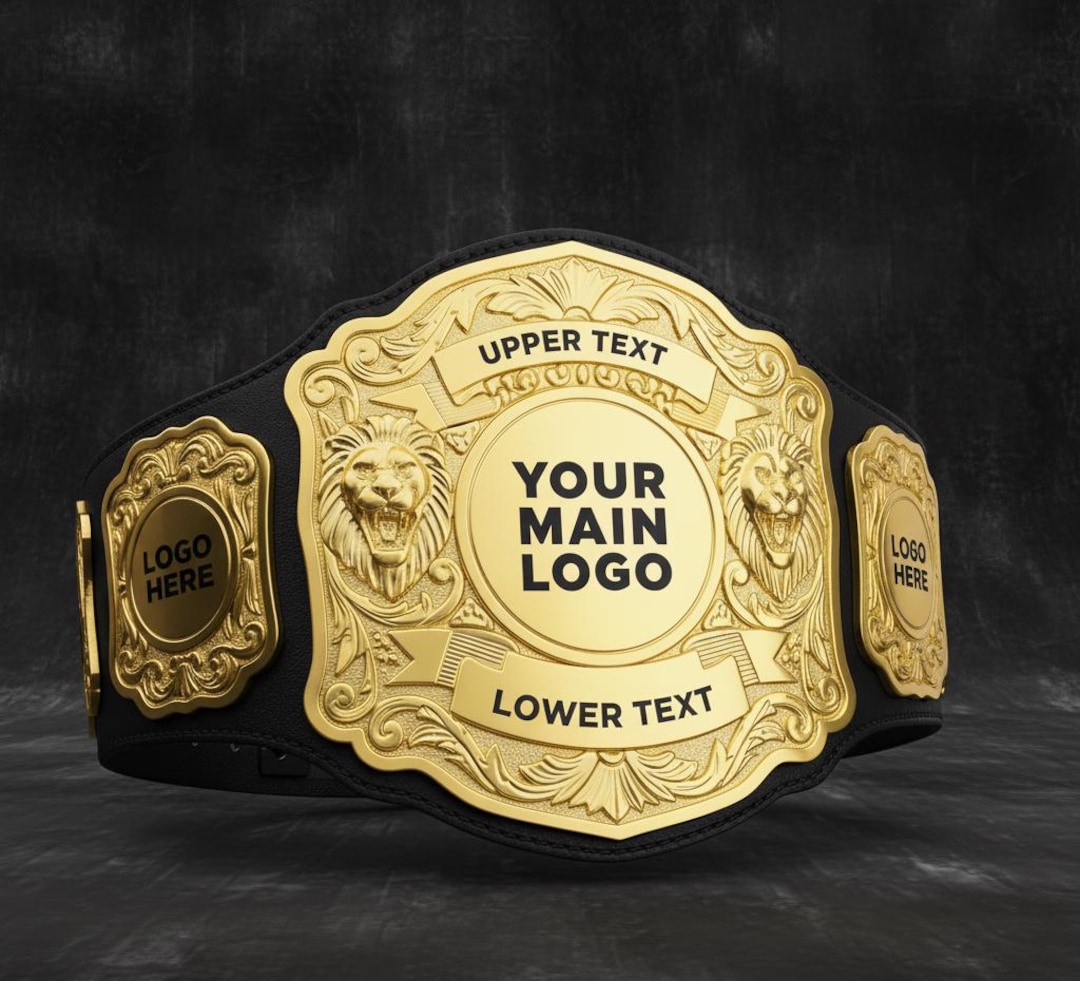 Custom Wrestling Heavyweight Championship Belt | Personalized Logo ...
