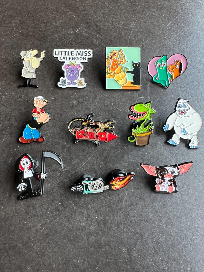 Cartoon Character Enamel Pins - #35 - Etsy