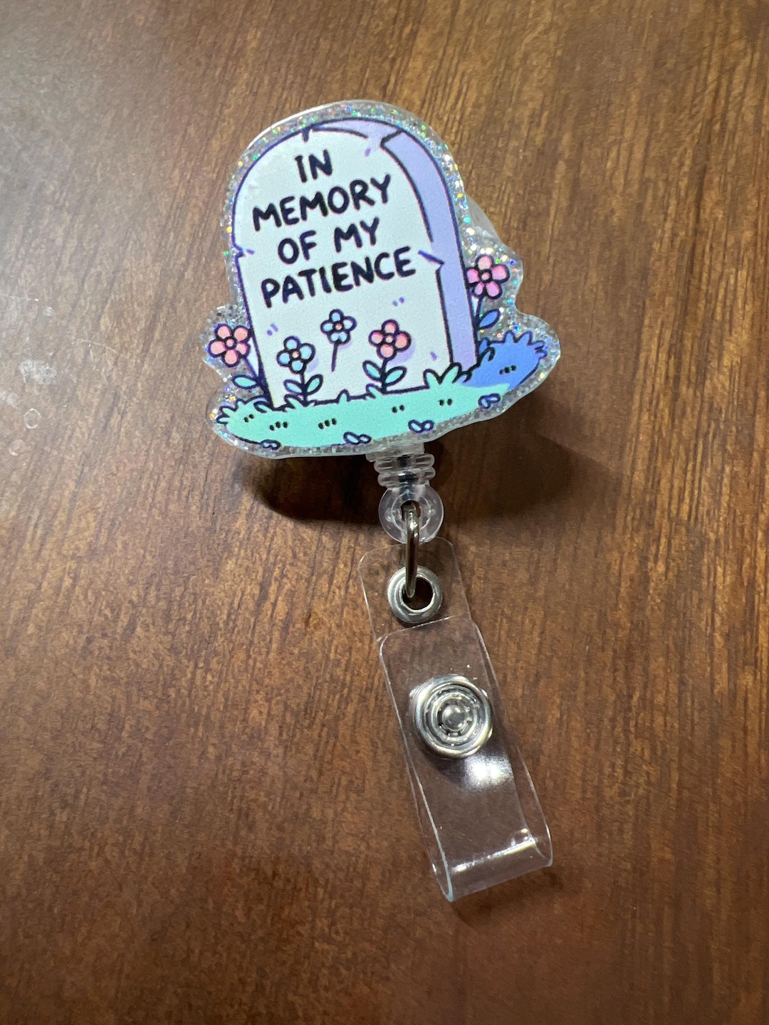 Funny Patience Badge Reel - Etsy