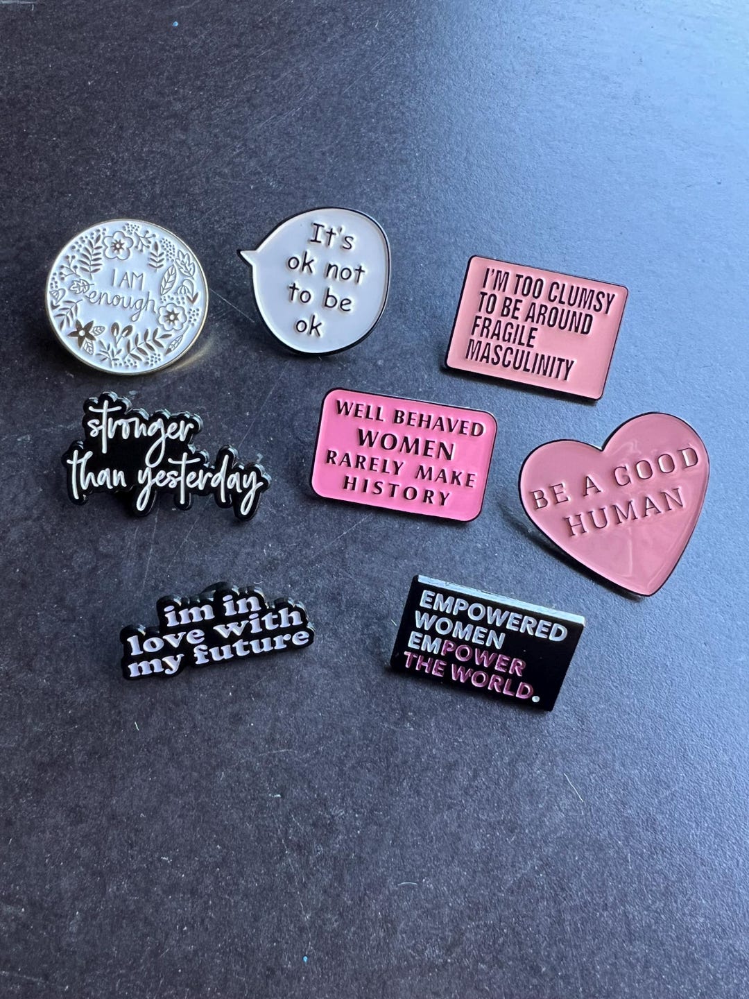 Motivational Enamel Pins #4 - Etsy