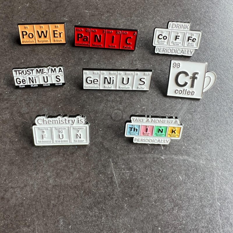 Chemistry Enamel Pin - Etsy