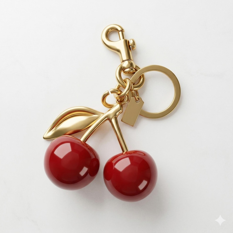 Coach Beautify Signature Cherry Bag Charm - Etsy Australia