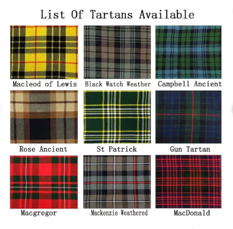 Unique Tartan Great Kilt Scottish Handmade 100% 16oz Great Kilt ...