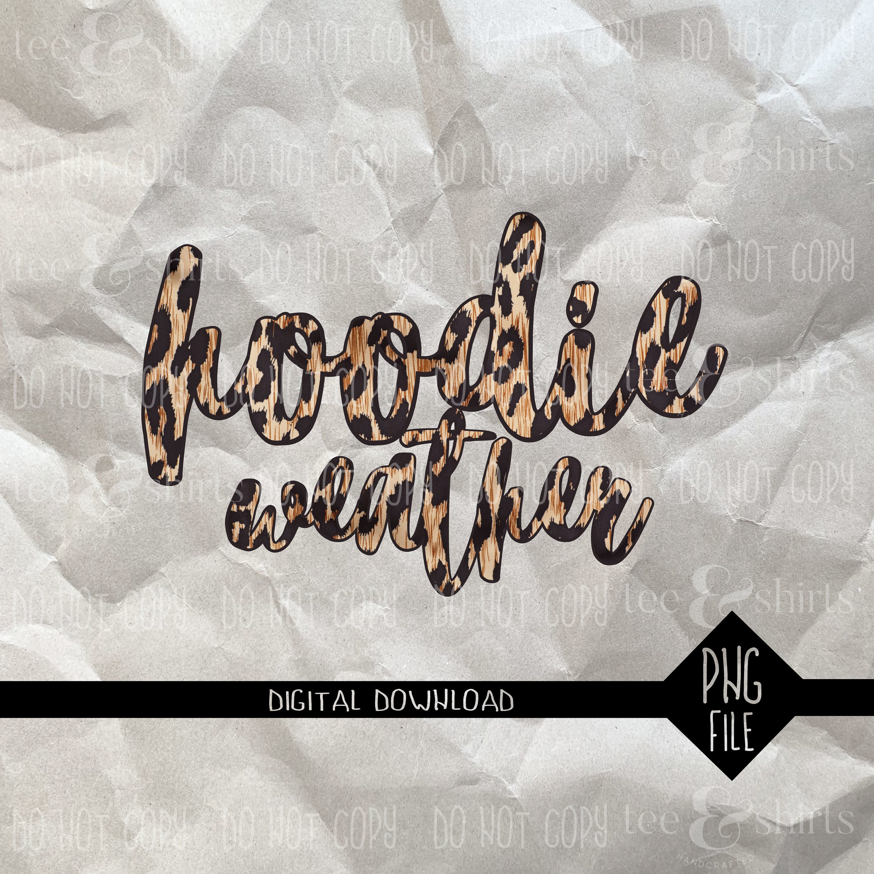 DIGITAL DOWNLOAD PNG Hoodie Weather Leopard Fall Winter - Etsy