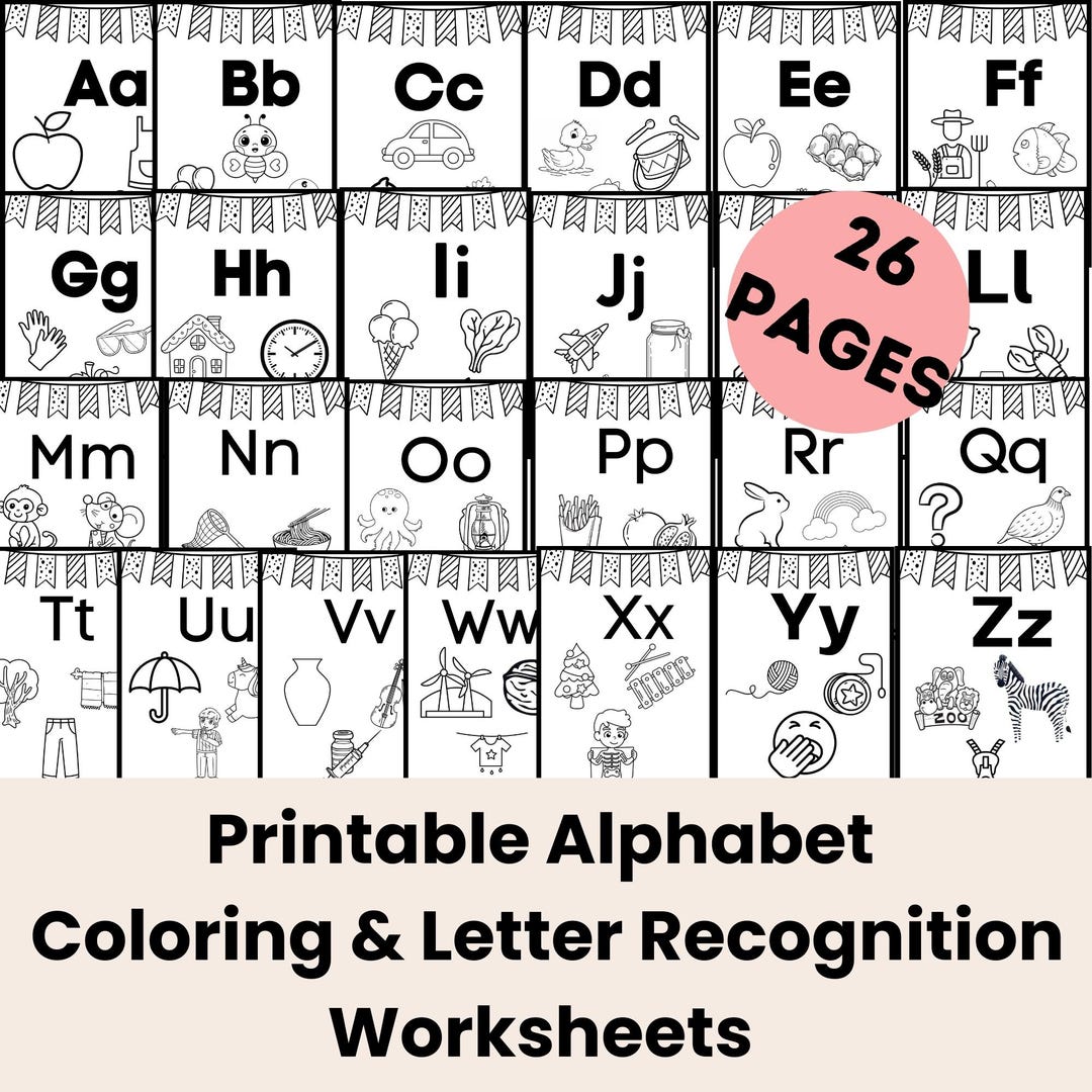 Preschool Worksheets, Printable Worksheets for Kids, Alphabet Coloring ...