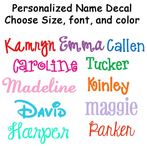 Name Labels Custom Stickers to Personalize Any Hard Smooth | Etsy