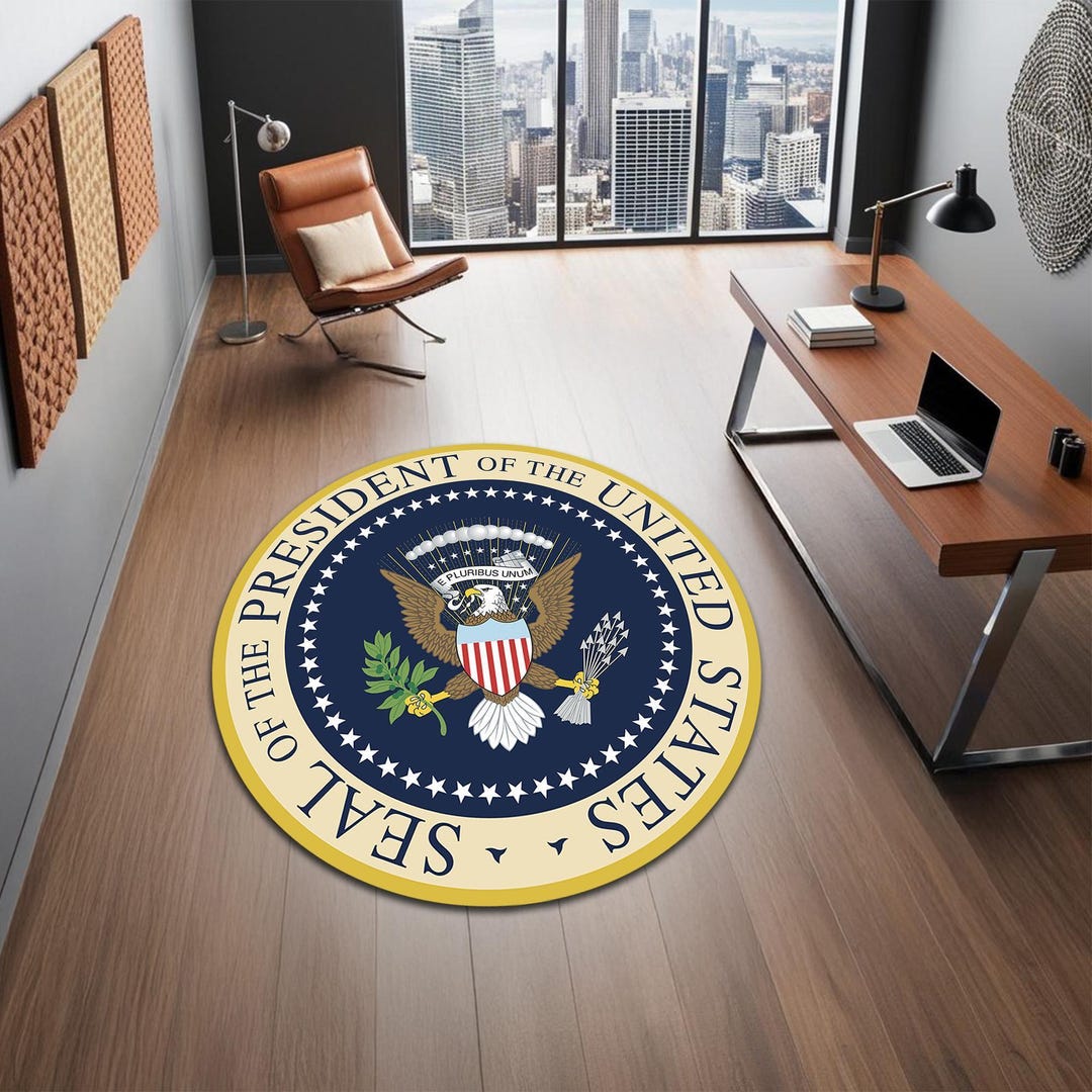 Presidential Seal Rug: White House Oval Office Decor - Etsy