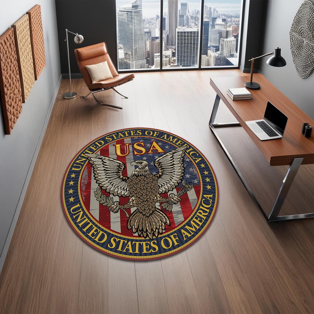 Oval Office Rug, White House Carpet, United States of America Rug, USA ...