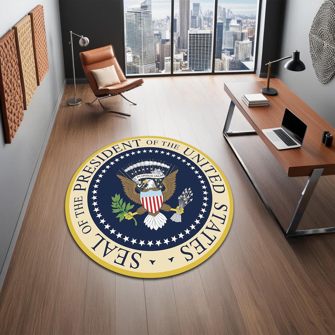 Presidential Seal Rug: White House Oval Office Decor - Etsy