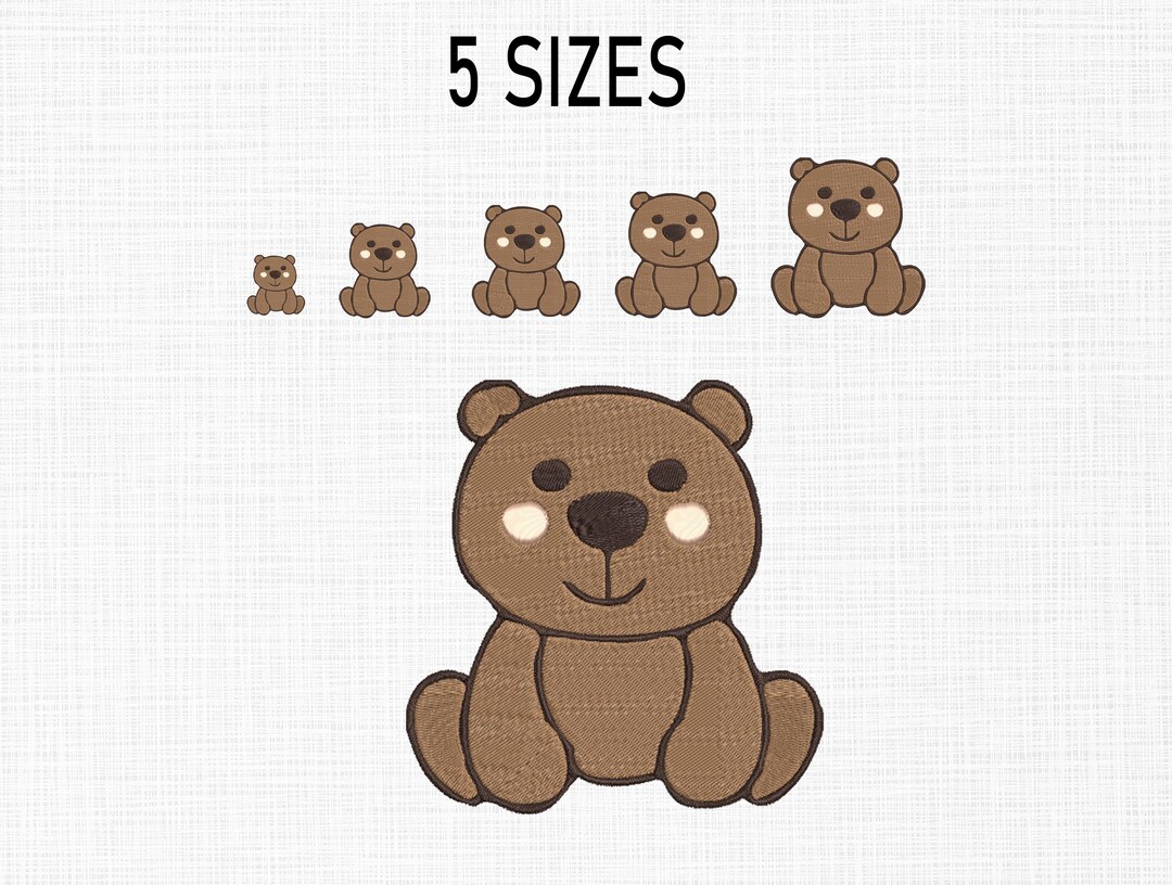 Teddy Bear Embroidery Design Mini Teddy Embroidery Design Kids Machine ...