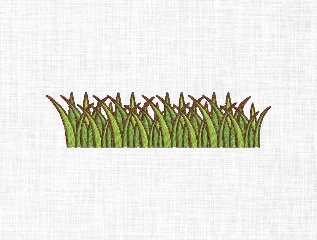 Grass Embroidery Design Green Grass Embroidery Design Nature Machine ...