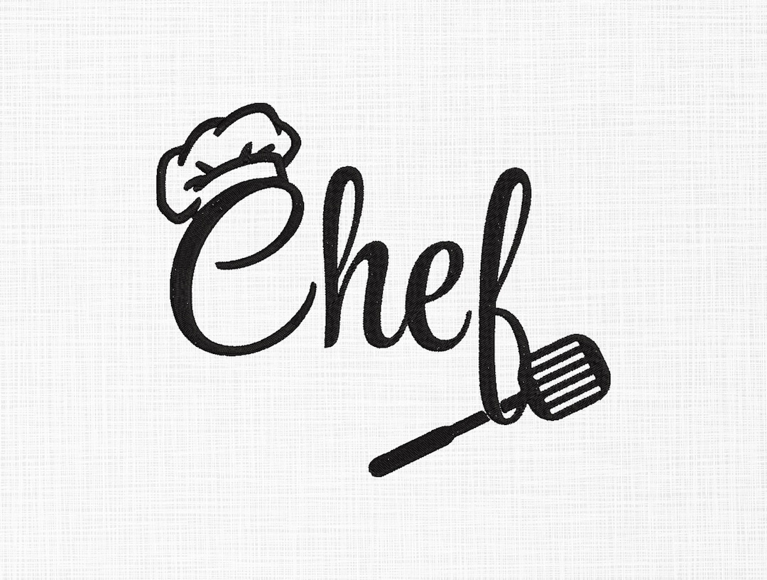 Chef Embroidery Design Chef Embroidery Files Food Lovers Embroidery ...