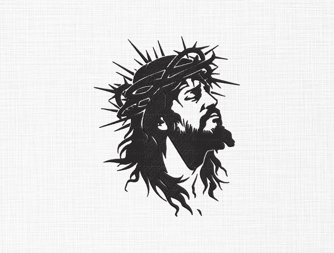 Holy Jesus Embroidery Design Jesus Christ Embroidery Design Jesus ...