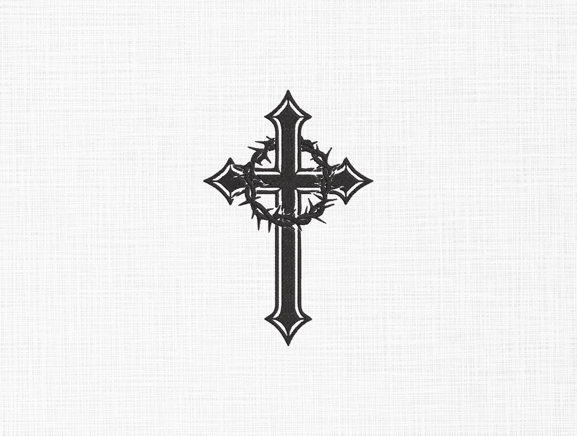 Holy Cross Embroidery Design Cross Embroidery Design Religion ...