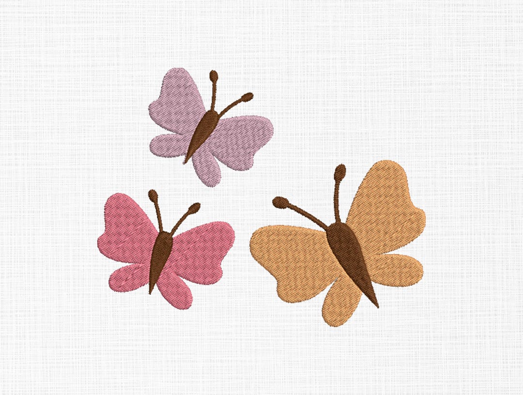 Butterflies Embroidery Design Mini Butterflies Embroidery Design ...