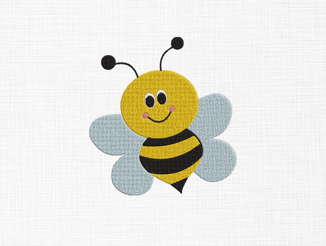 Cute Bee Embroidery Design Bumble Bee Embroidery Design Bee Embroidery ...