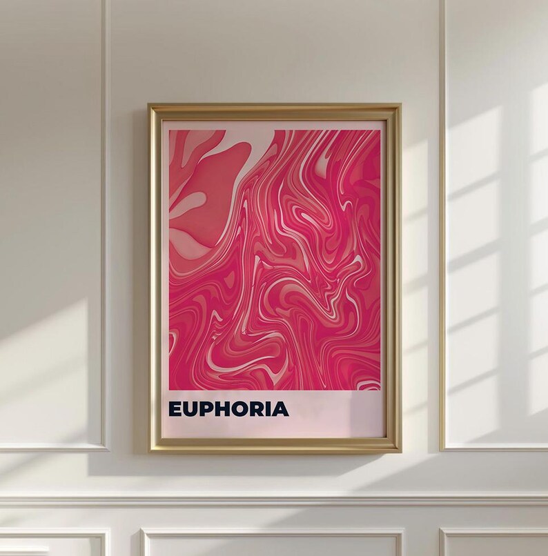 EUPHORIA Print Retro Gallery Exhibition Print Preppy Poster Trendy Wall ...