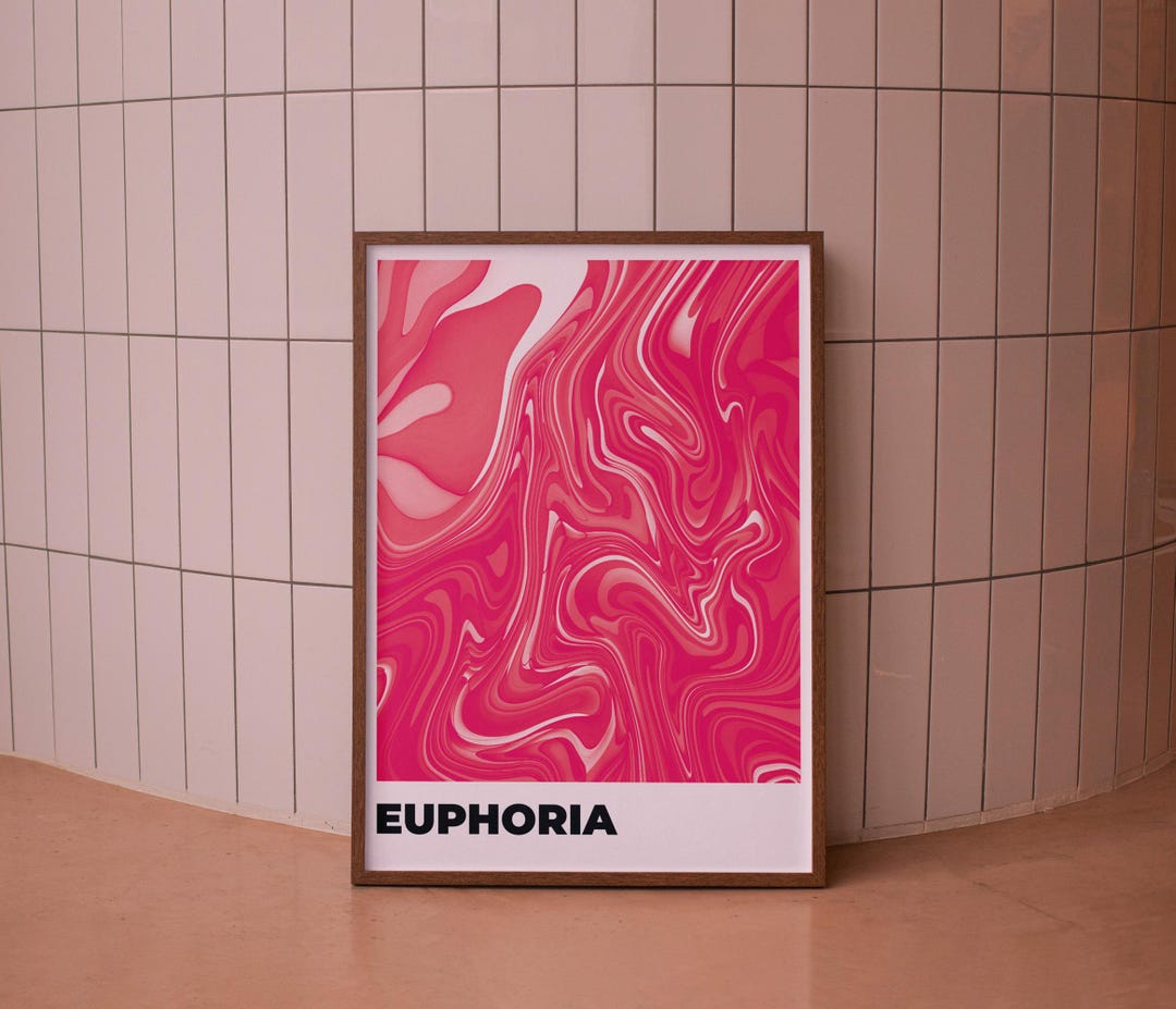 EUPHORIA Print Retro Gallery Exhibition Print Preppy Poster Trendy Wall ...