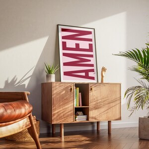 Amen Print Set, Trendy Christian Wall Art (digital Download) - Etsy