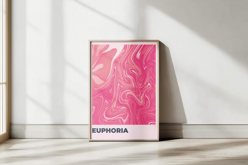 EUPHORIA Print Retro Gallery Exhibition Print Preppy Poster Trendy Wall ...