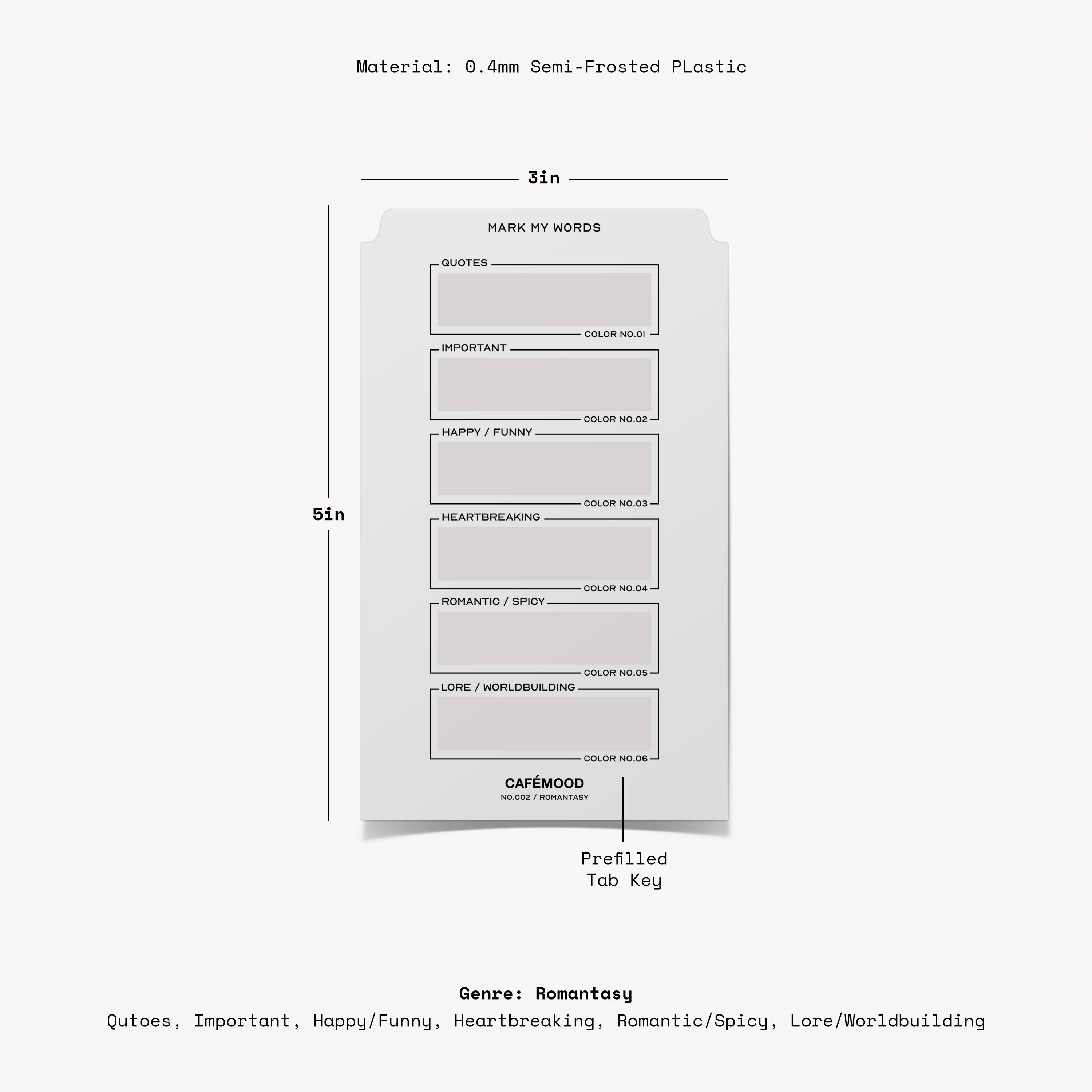 Crystaline Annotation Key Bookmark | Book Annotation Guide | Aesthetic ...