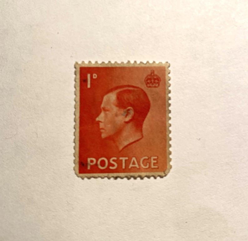 King Edward VIII Stamp: 1936 Scarlet Penny, SG 458 - Etsy