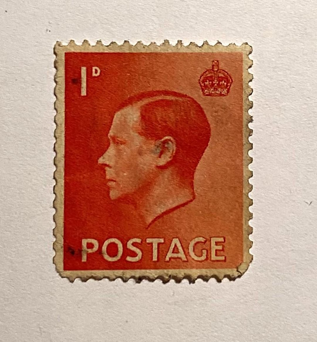 King Edward VIII Stamp: 1936 Scarlet Penny, SG 458 - Etsy