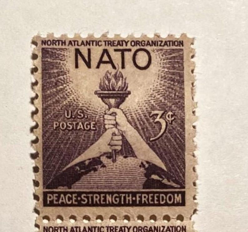 Pair 1952 NATO Purple 3c Stamp; Mint, NH, OG, Superb Centering. - Etsy
