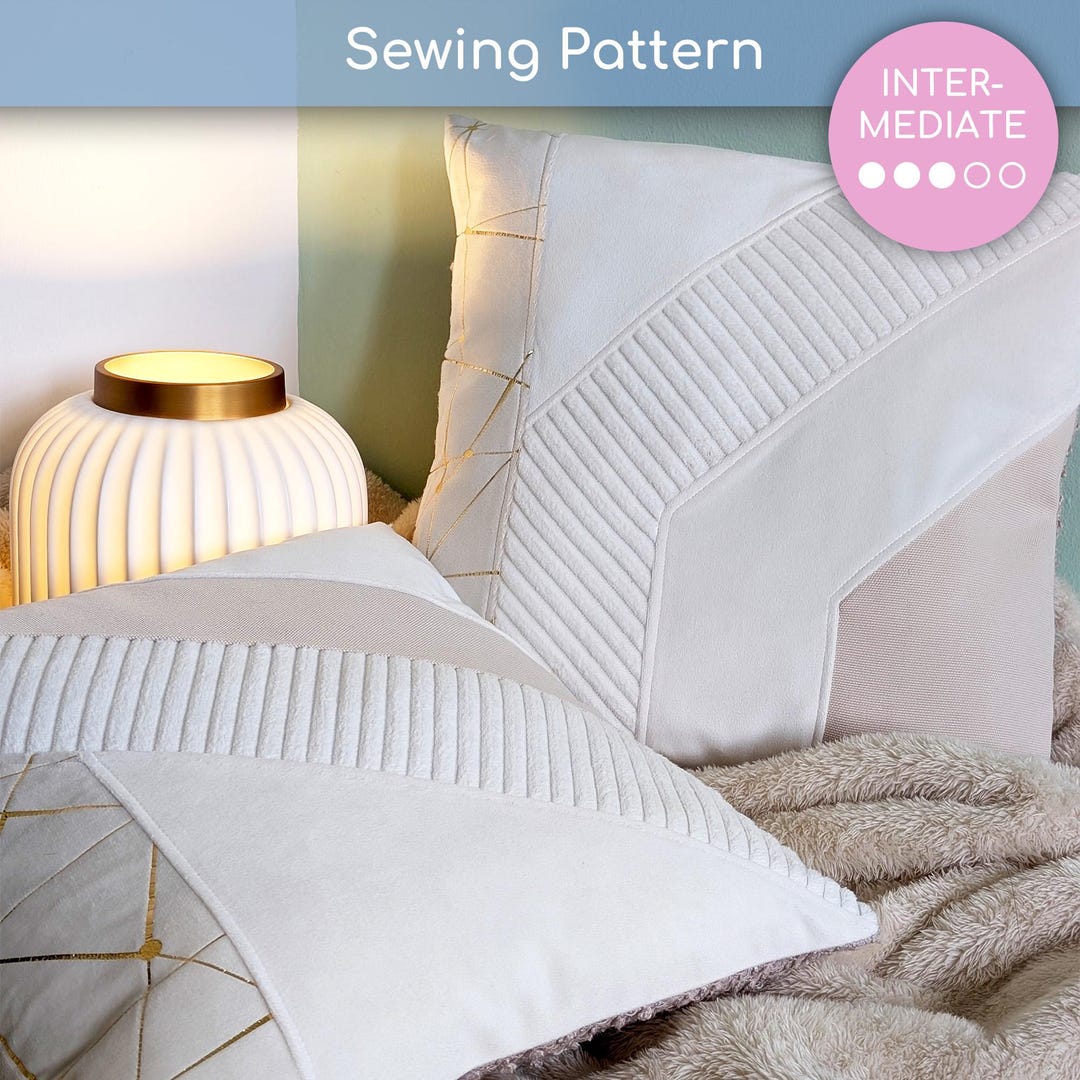 Modern Square Pillow Case Sewing Pattern - PDF Patterns and Sewing ...