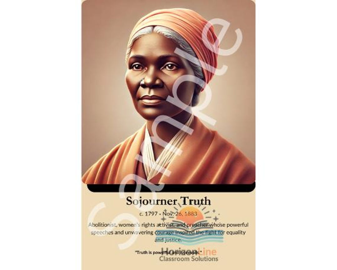 Sojourner Truth Poster – Inspire Your Students With an Abolitionist ...