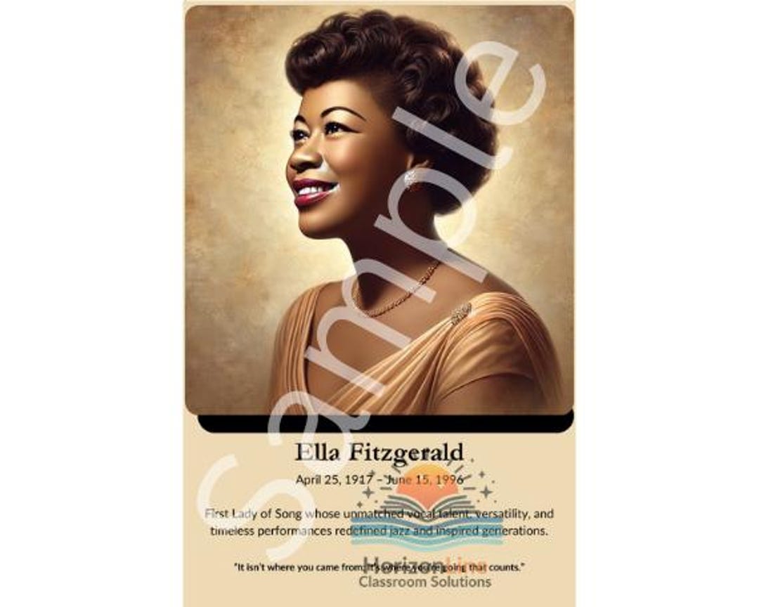 Ella Fitzgerald Poster – Inspire Your Students With a Jazz & Vocal Icon ...