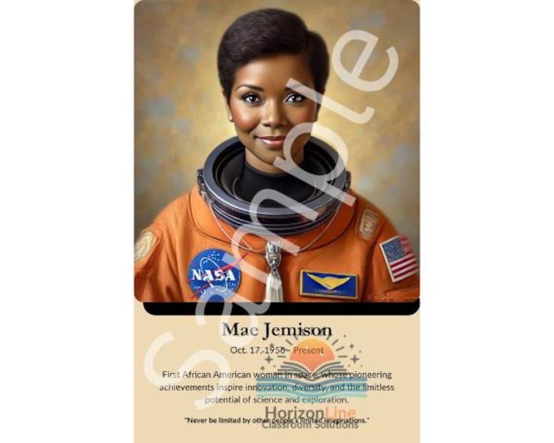 Mae Jemison Poster – Inspire Your Students With a Space & Science Icon ...