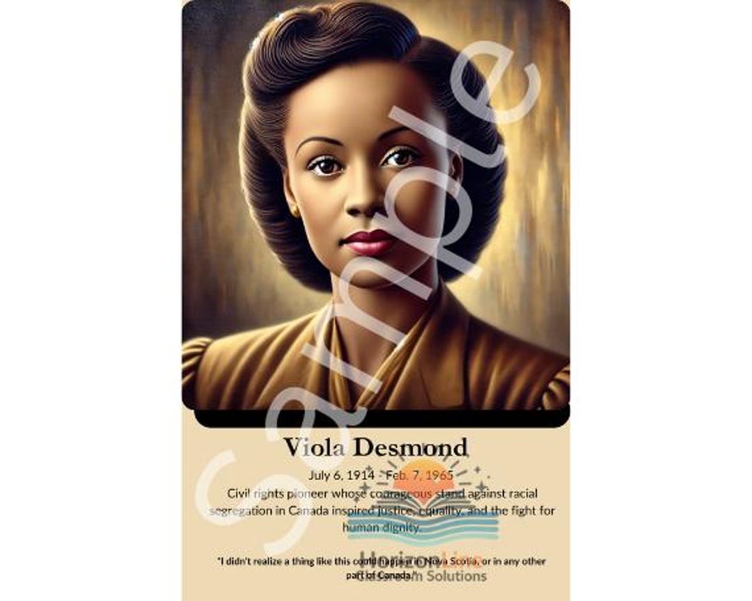 Viola Desmond Poster Inspire Your Students With a Civil Rights & Social ...
