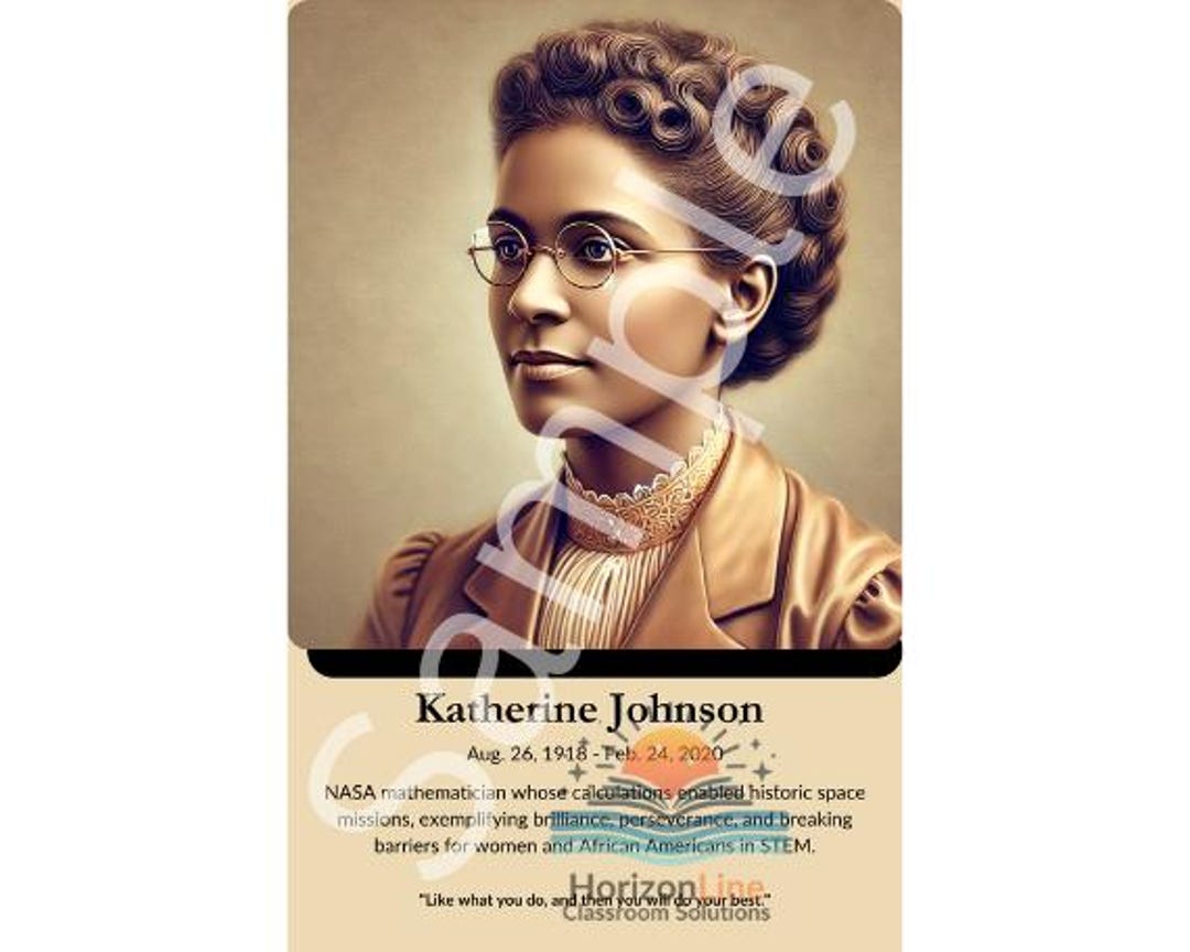 Katherine Johnson Poster – Inspire Your Students With a Pioneering NASA ...