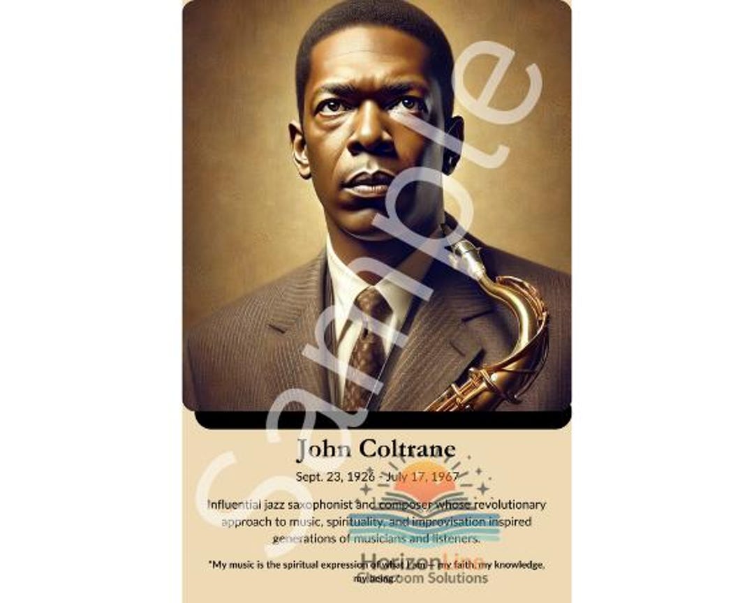 John Coltrane Poster – Inspire Your Students With a Jazz & Music Icon ...