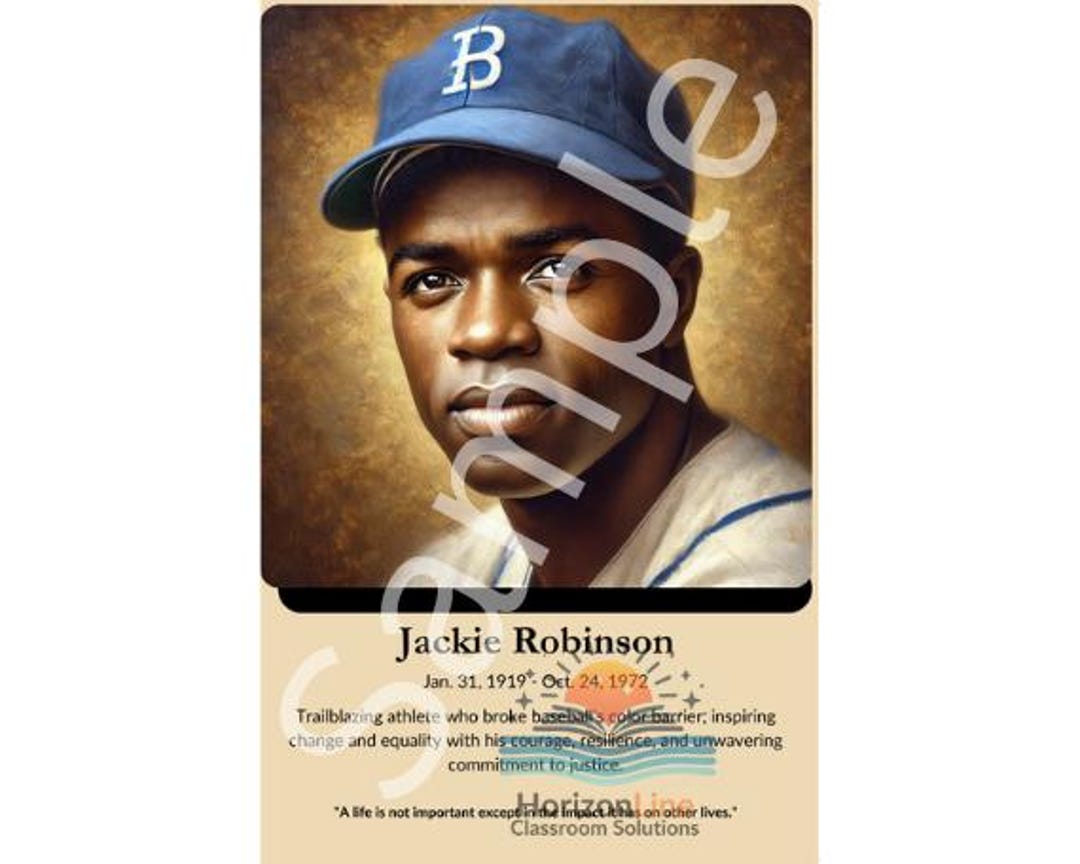 Jackie Robinson Poster – Inspire Your Students With a Baseball & Civil ...