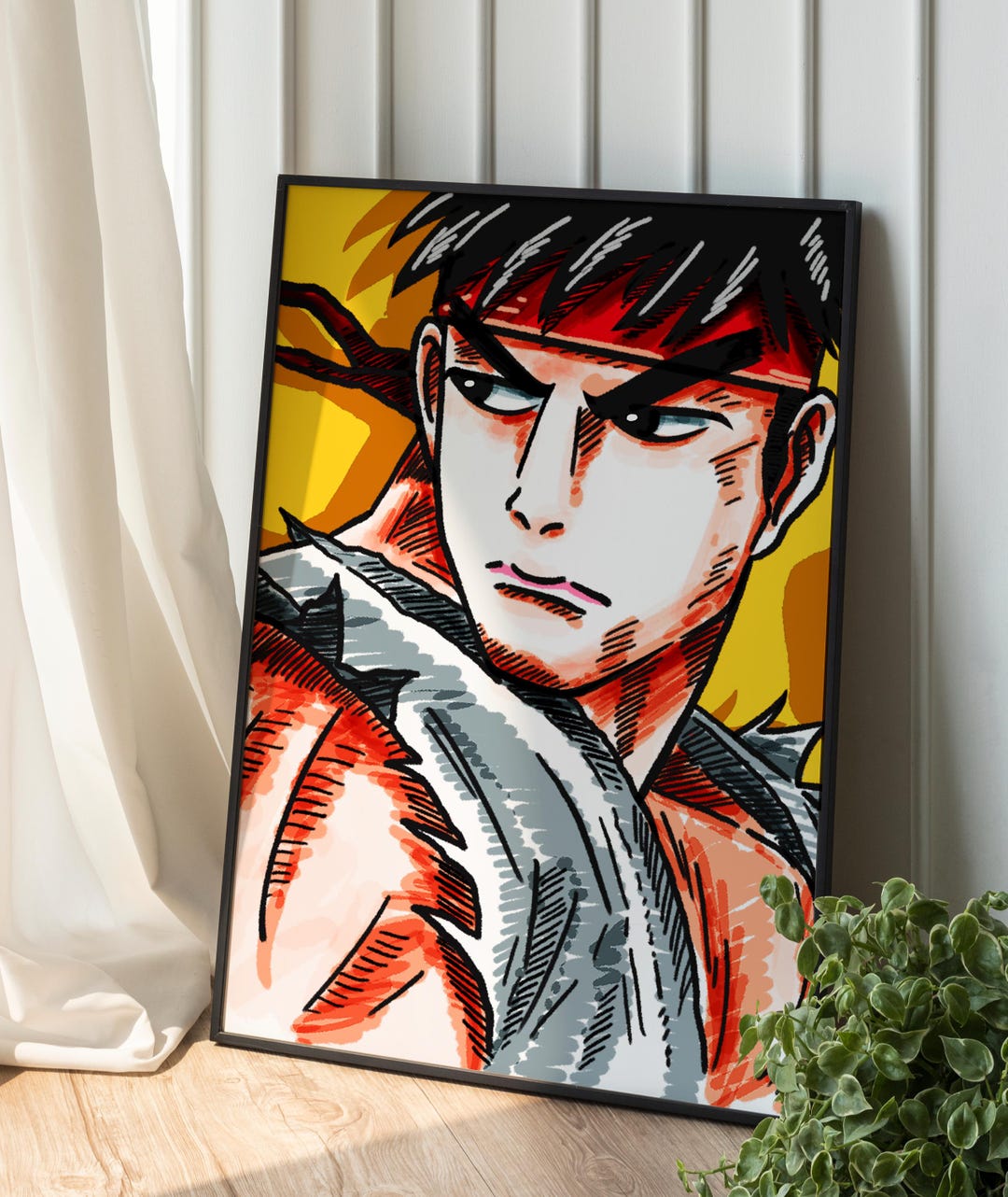Street Fighter-ryu (digital for Prints) Poster / Illustration Art ...