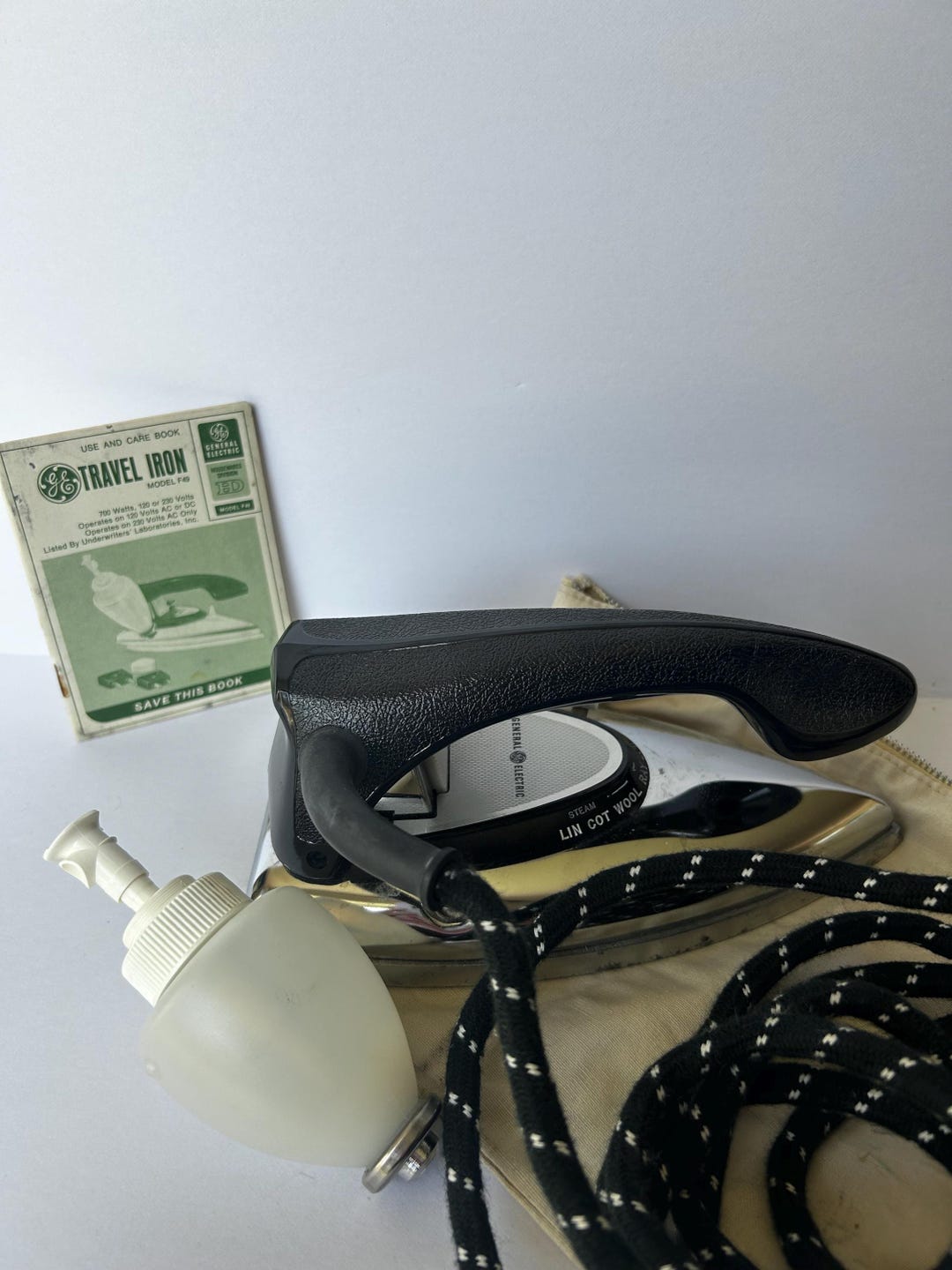 Vintage GE Travel Steam Iron – Mid-century Collectible Appliance - Etsy