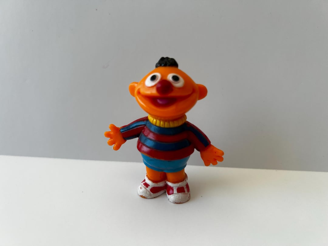Vintage Baby Ernie Figurine – 1980s Sesame Street Toy, Collectible Mini ...